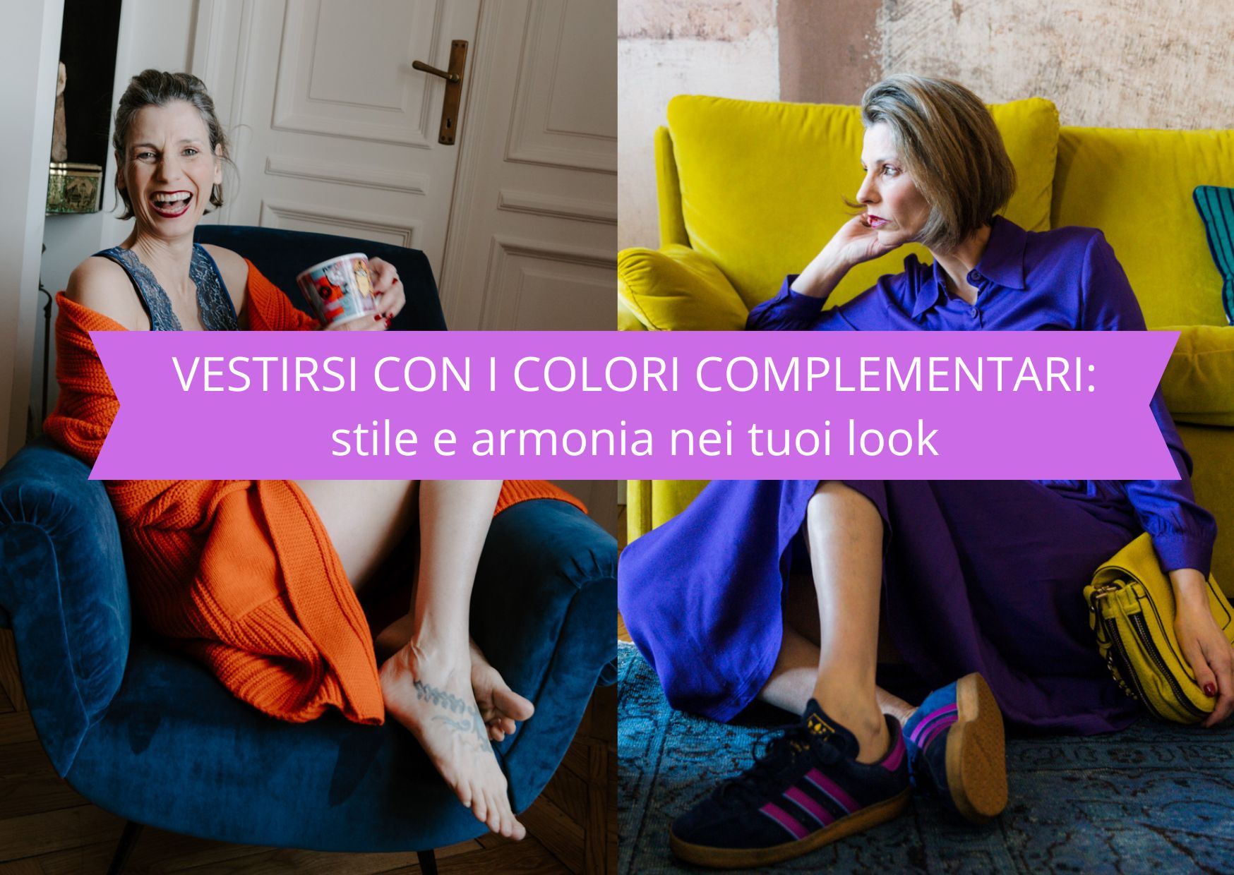 outfit da donna con i colori complementari Easymomswissmade